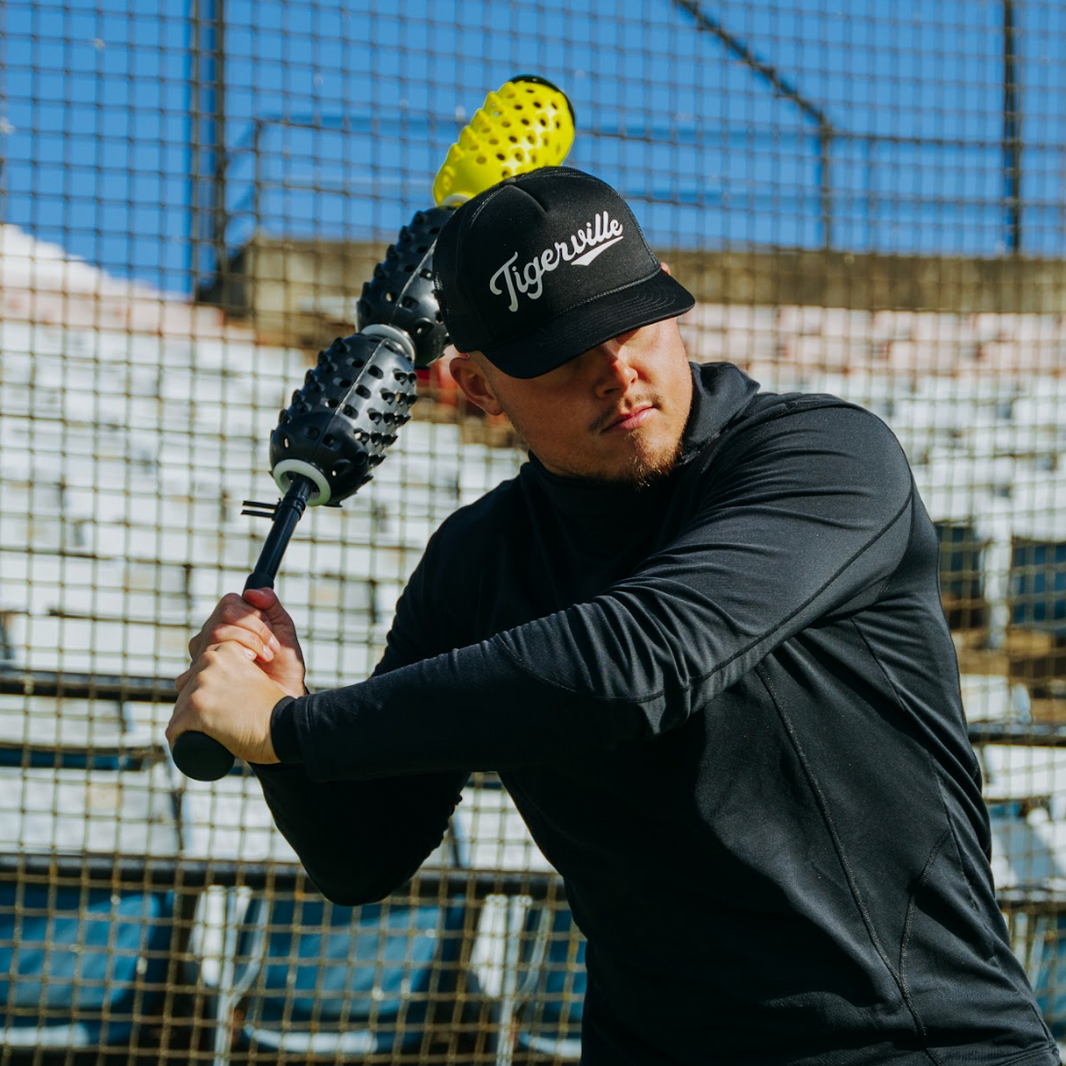 AERO-BAT Baseball/Softball Swing Speed Trainer and On-Deck Warm Up Dev – Aero-Swing